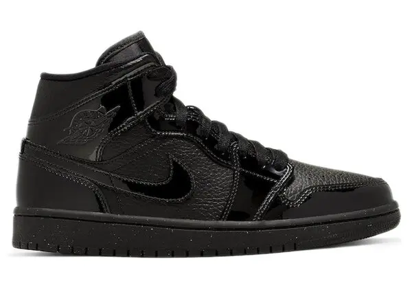 JORDAN 1 Mid Patent Triple - Black