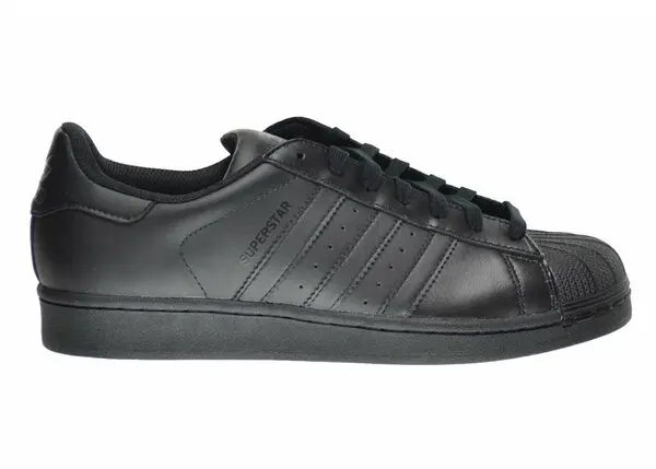 Adidas Superstar Foundation Lace Up Sneakers - Black