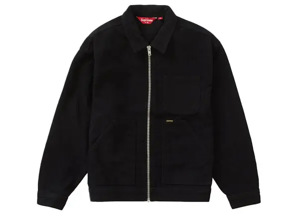 Supreme Moleskin Work Jacket - Black