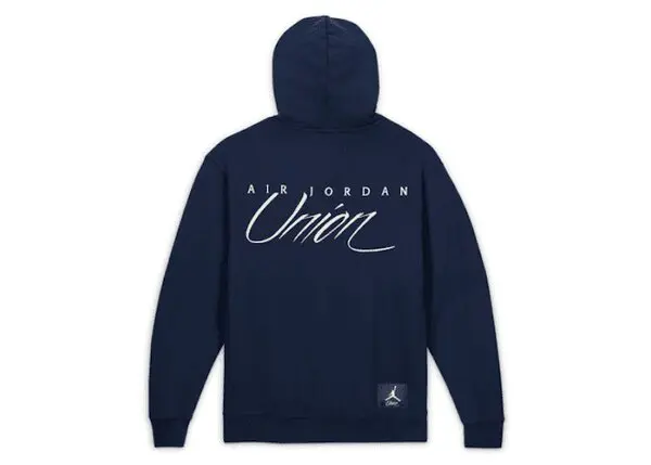 JORDAN X Union Mj Fleece Hoodie - College Navy Blue/coconut Milk