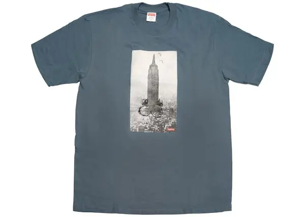 Supreme Mike Kelley The Empire State Building Tee Shirt - Slate