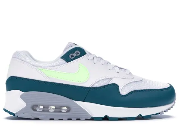 Nike Max 90/1 Spruce Lime Sneakers - White/geo Teal/lime Blast