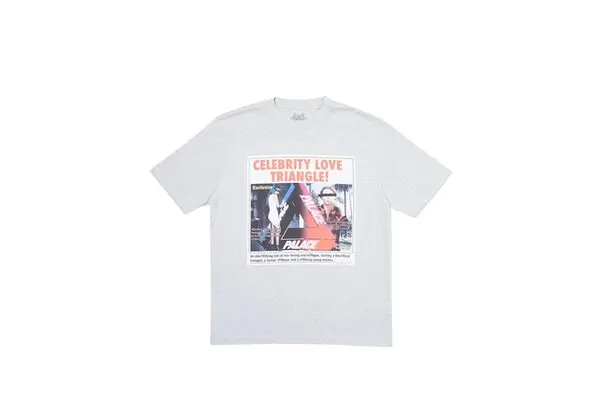 PALACE Love Triangle T-shirt - Grey Marl