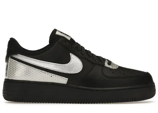 Nike Air Force 1 Low 3m Sneakers - Black/metallic Silver