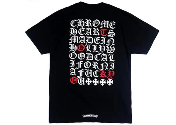 Chrome Hearts Made In Hollywood T-shirt - Black/white/red