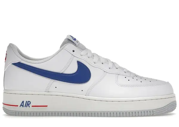 Nike Air Force 1 Low '07 Usa Basketball Sneakers - White/game Royal/university Red