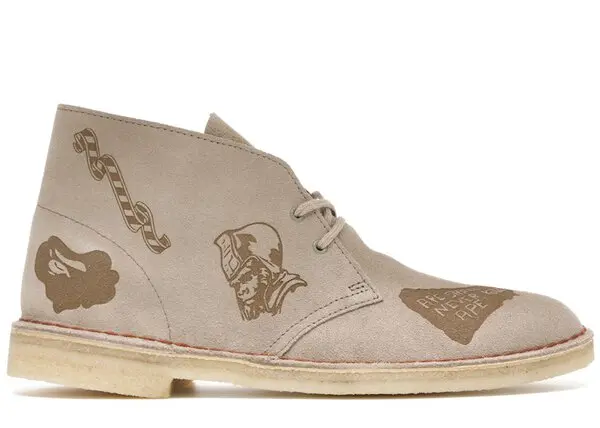 Clarks Desert Boot Bape Embossed - Grey