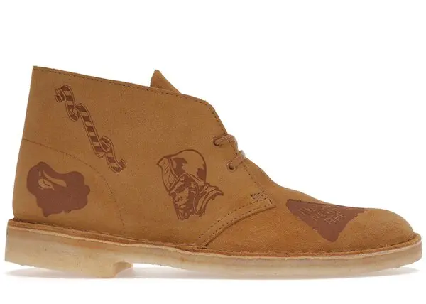 Clarks Desert Boot Bape Embossed - Oak