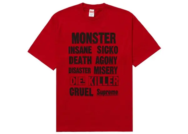 Supreme Monster Tee Shirt - Red