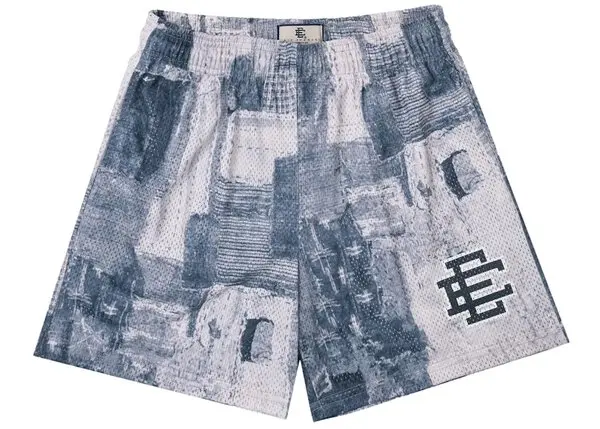 ERIC EMANUEL Ee Basic Short - Grey Boro Patchwork
