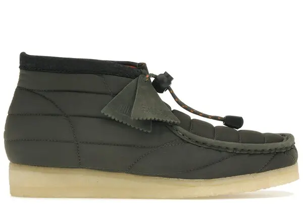 Clarks Wallabee Boot Quilted - Khaki/green