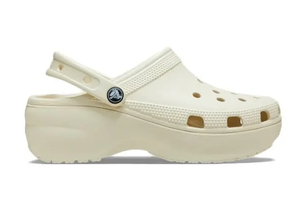 CROCS Classic Platform Clog - Bone