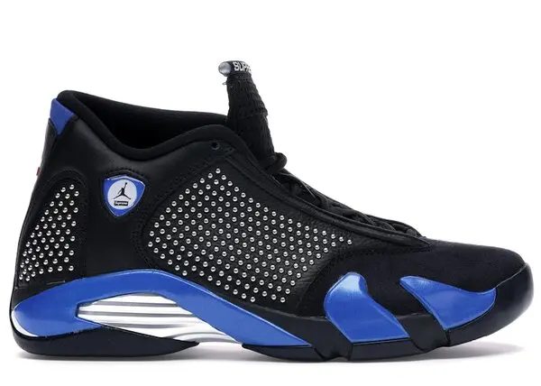 JORDAN Retro Supreme Sneakers - Black/varsity Royal/chrome