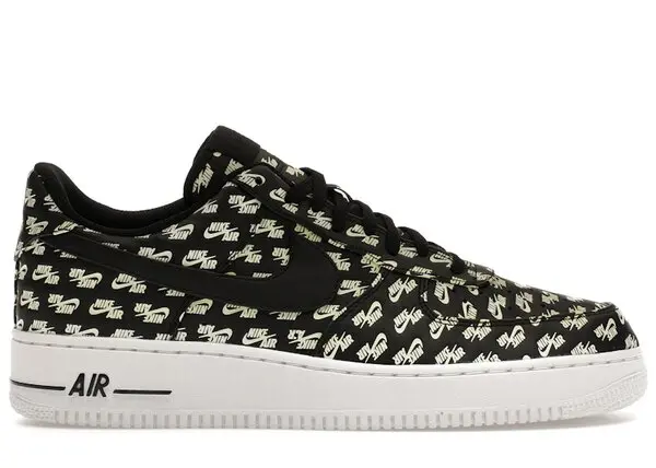 Nike Air Force 1 Low All Over Logo - Black/white