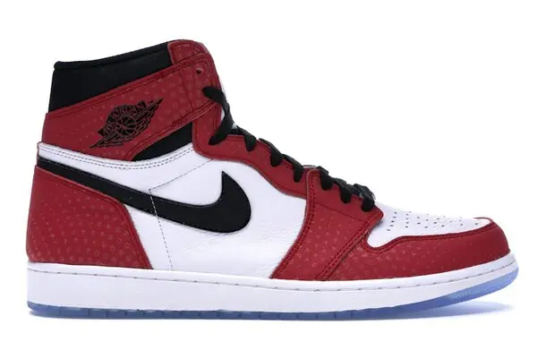 JORDAN 1 Retro High Spider-verse Sneakers - Gym Red/black/white