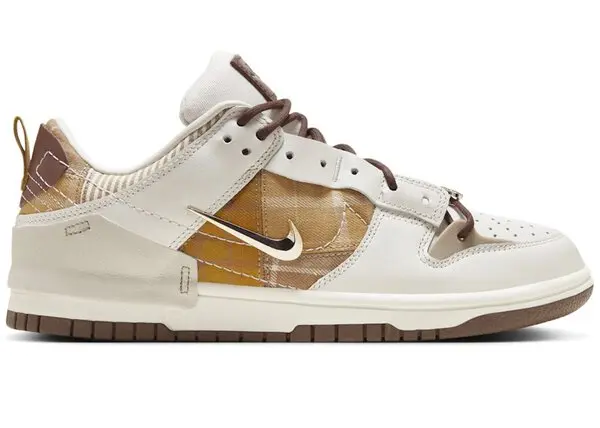 Nike Dunk Low Disrupt 2 Plaid Sneakers - Phantom/sail White/cacao Wow
