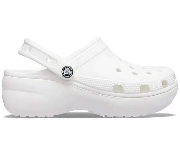CROCS Classic Platform Clog - White