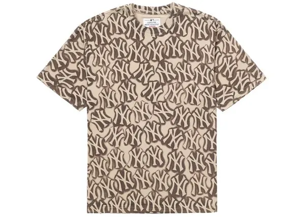 Supreme X New York Yankees Airbrush Short Sleeve Top - Clay