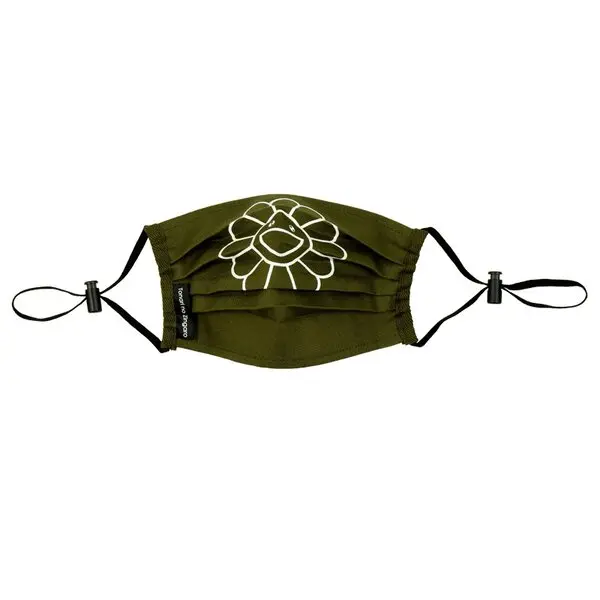 TAKASHI MURAKAMI Kaikai Kiki Flower Face Mask - Moss Green