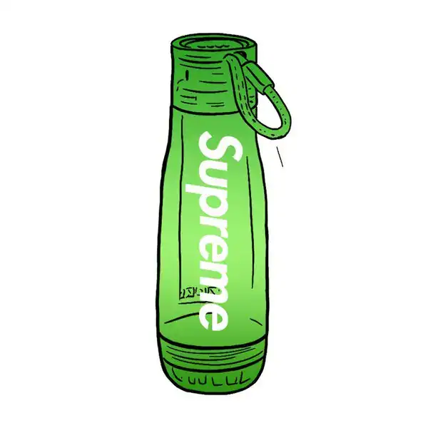 Supreme Zoku Glass Core 16 Oz. Bottle - Green | Editorialist
