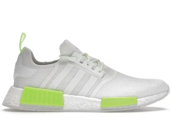 Adidas Nmd R1 Sneakers - Crystal White/cloud White/solar Green