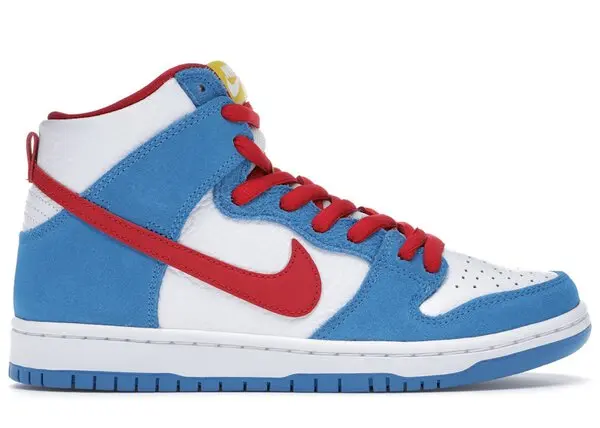Nike Dunk High Doraemon - Light Photo Blue/speed Yellow
