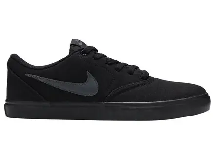 Nike Sb Check Solarsoft Canvas Triple Black