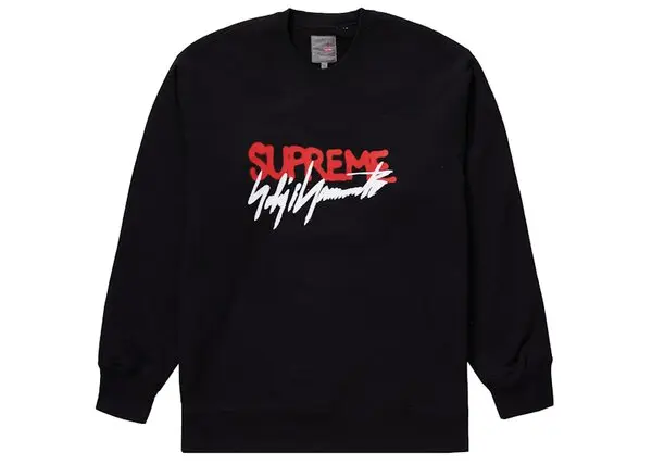 Supreme Yohji Yamamoto Crewneck Sweatshirt - Black