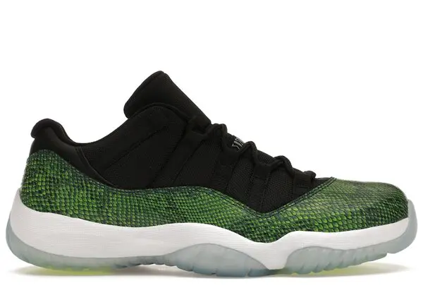 JORDAN Air Retro Low Green Snakeskin - Black/nightshade/white