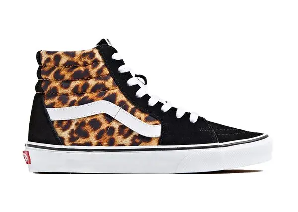 VANS Sk8-hi Leopard Sneakers - Black/true White