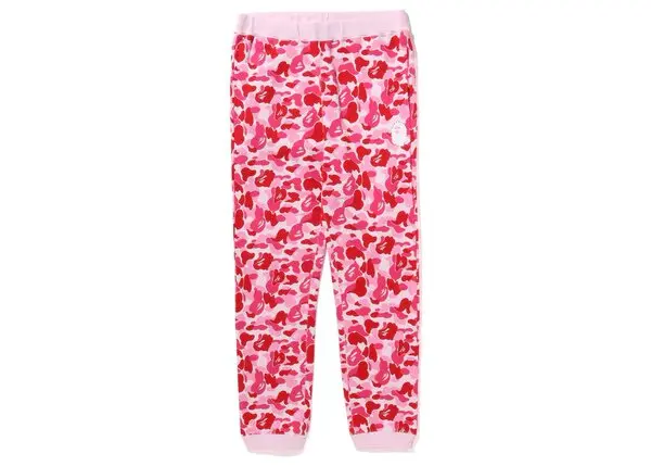 BAPE Abc Camo Crystal Stone Sweat Pants - Pink