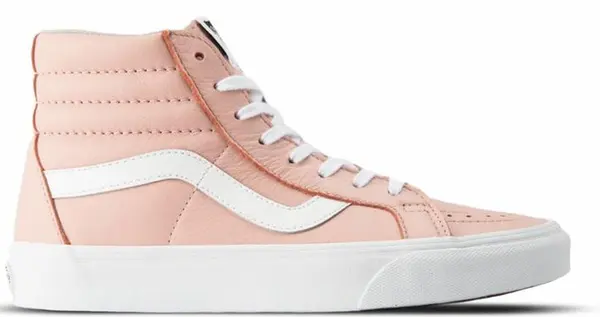 VANS Sk8-hi Leather High-top Sneakers - Blush/true White