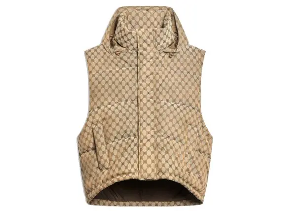 Gucci The Hacker Project Hacker Cocoon Puffer Vest - Beige