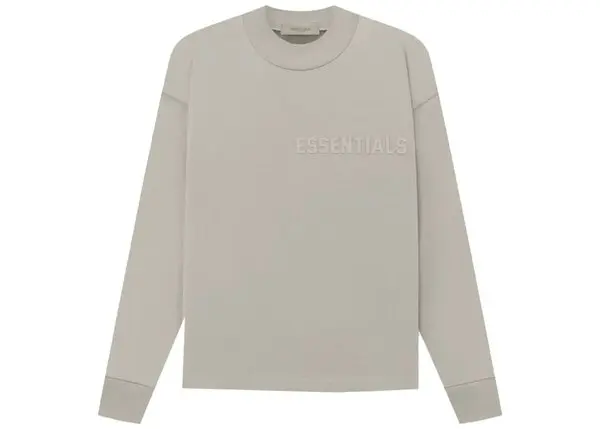 Fear Of God Essentialong Sleeve Long Sleeve Tee Shirt - Seal