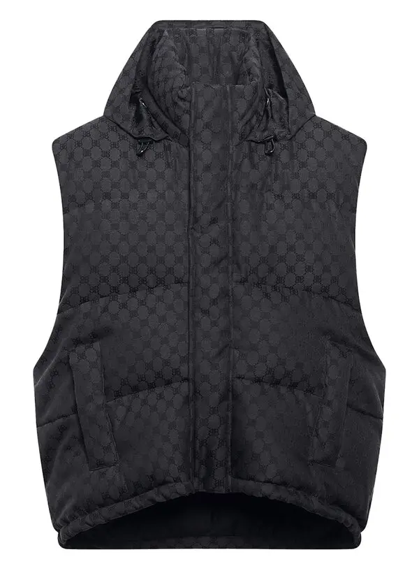 Gucci X Balenciaga The Hacker Project Cocoon Puffer Vest - Black