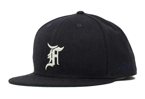 Fear Of God New Era Fitted Cap - Navy Blue/white
