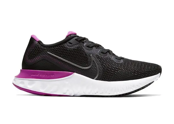 Nike Renew Run Athletic Sneakers - Black/white/fire Pink