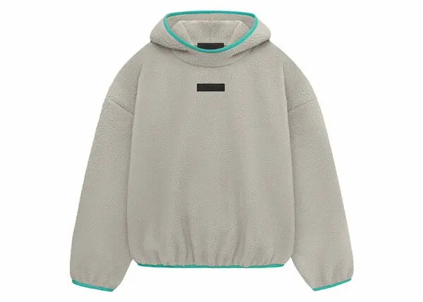 Fear Of God Essentials Polar Fleece Pullover Hoodie - Seal