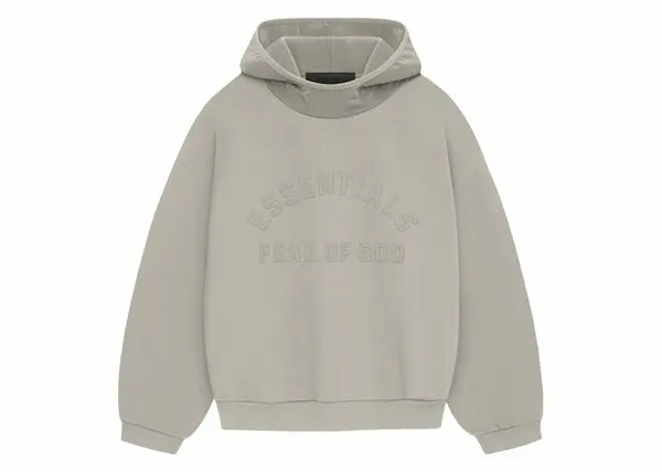 Fear Of God Essentials Nylon Fleece Hoodie - Seal