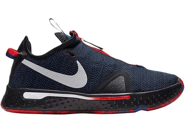 Nike Pg 4 Clippers Sneakers - Black/metallic Silver/rush Blue