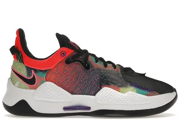 Nike Pg 5 Sneakers - Bright Crimson/fierce Purple/barely Volt