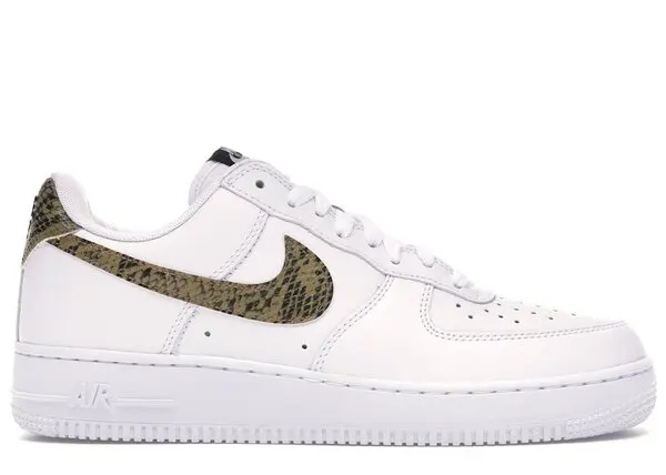 Nike Air Force 1 Low Retro Ivory Snake - White/elemental Gold/dark Hazel