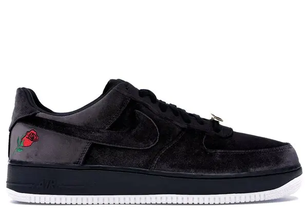 Nike Air Force 1 Low Rose Velvet - Black/white