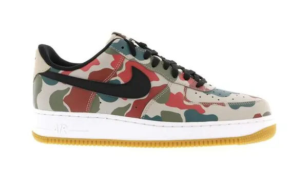 Nike Air Force 1 Low Reflective Duck Camo Sneakers - String/black/white