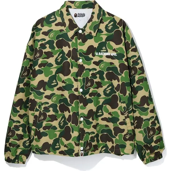 BAPE Abc Camo Relaxed Coach Jacket - Green