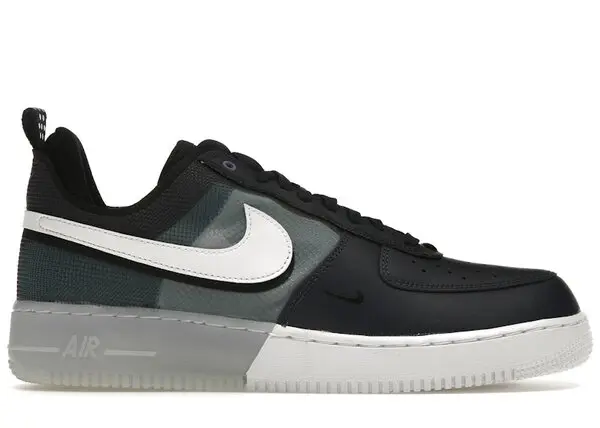 Nike Force 1 Low React - Midnight Navy Blue/black/action Grape