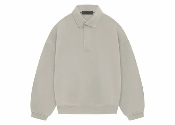 Fear Of God Essentials Longsleeve Polo Shirt - Seal