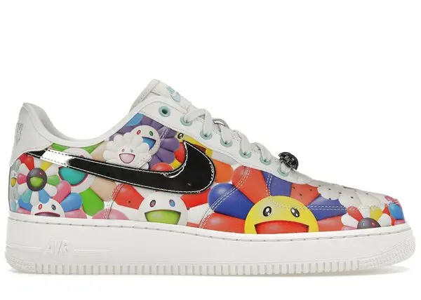 Nike Force 1 Low Rtfkt Clone X Murakami Drip Sneakers - Multi/color/metallic Silver