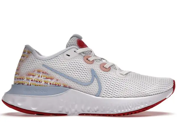 Nike Renew Run Sneakers - White/track Red/washed Coral