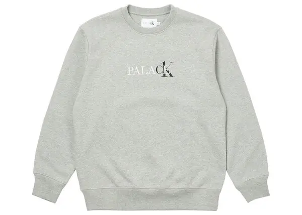 PALACE Ck1 Crewneck - Light Grey Heather